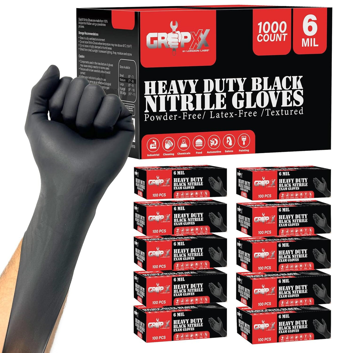 GripXX - Heavy Duty Nitrile Gloves – Tagged "Nitrile" – London Labs